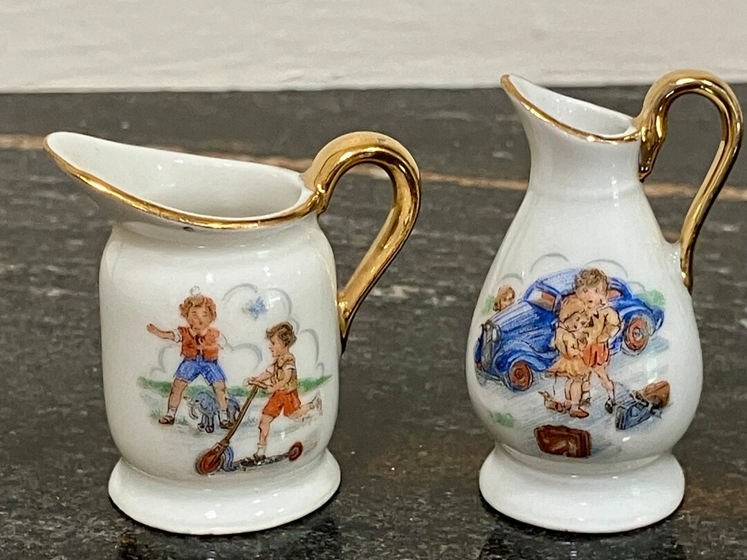 Miniature Czechoslovakia Pottery Set - Etsy
