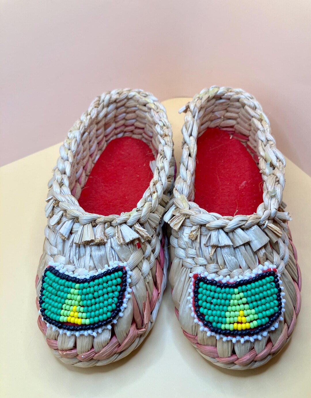 Native American Straw Infant Shoes - Etsy