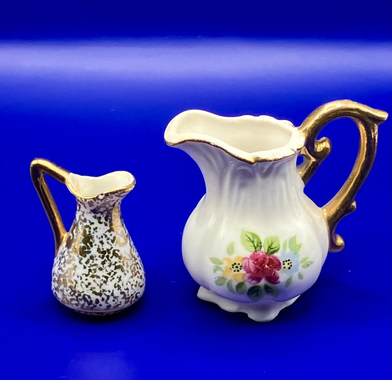 FRENCH Miniature Pottery Pitchers - Etsy