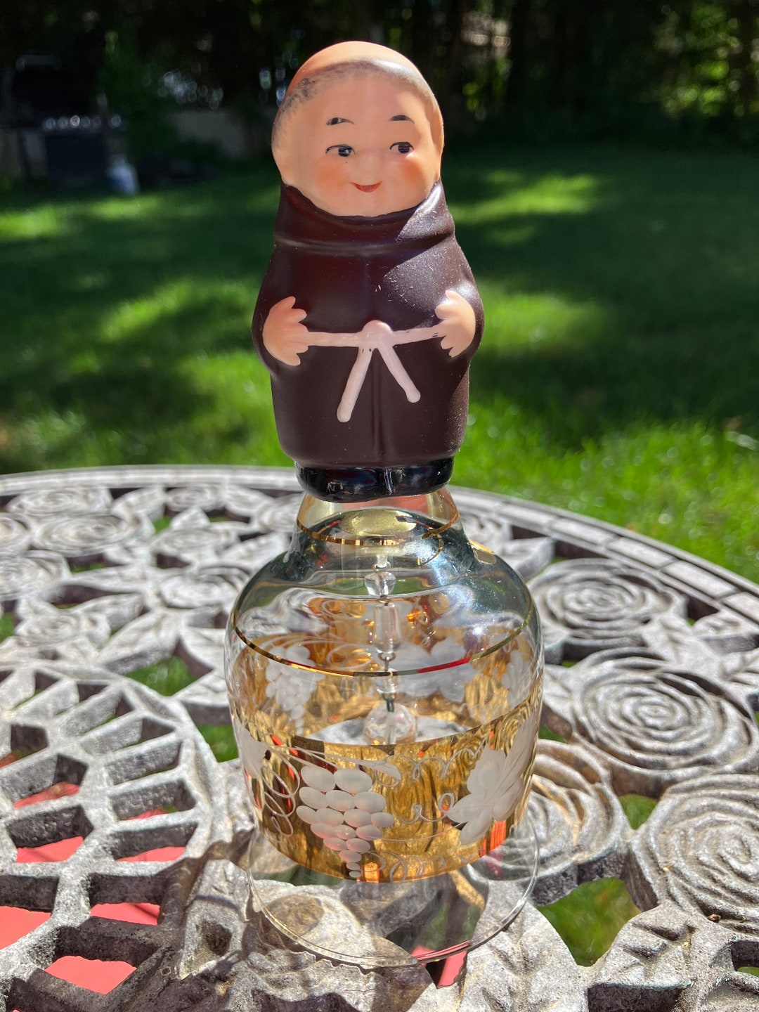 GOEBEL Friar Glass Bell Gold Grapes - Etsy