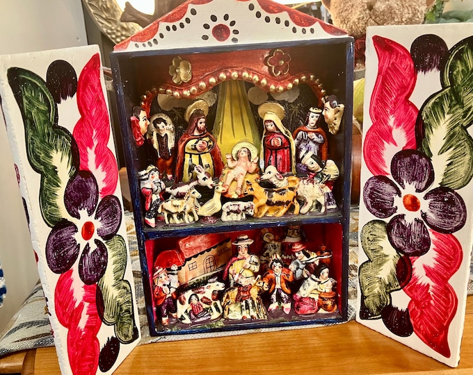 Peruvian Folk Art Nativity Nicho - Etsy