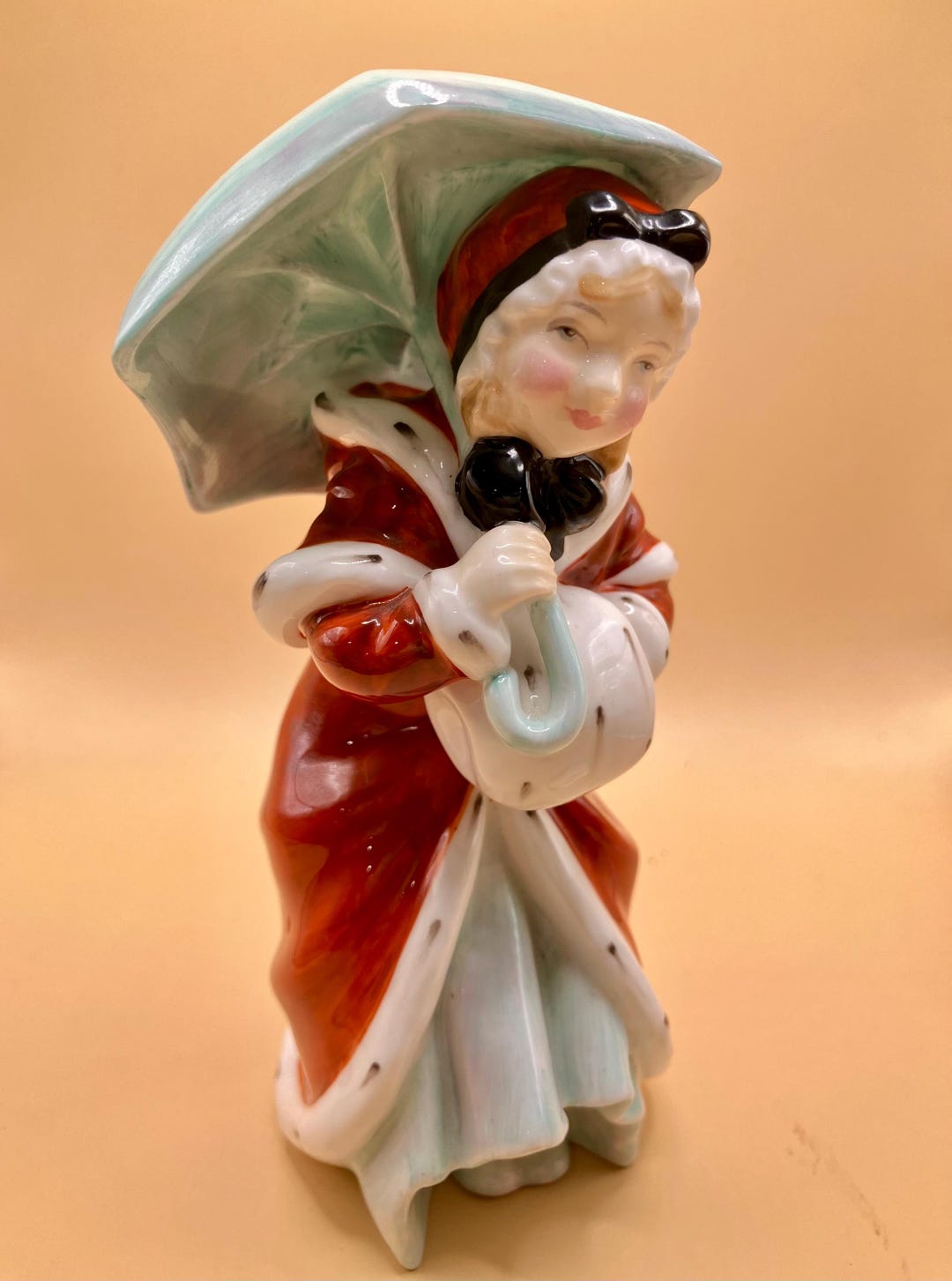 Royal Doulton Miss Muffet Figurine With Red Coat - Etsy