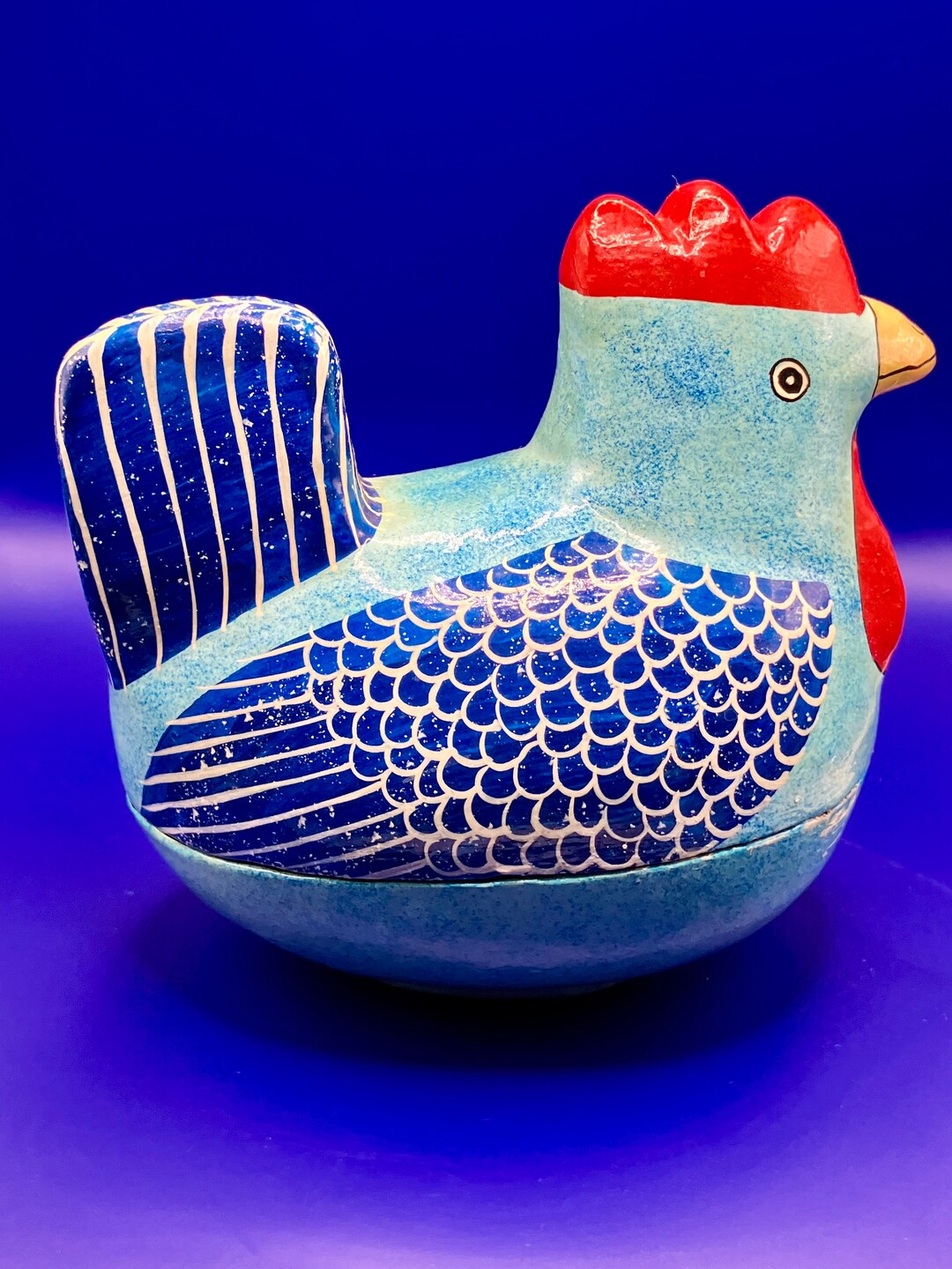 MUGLOO & SONS Paper Mache Rooster Box - Etsy