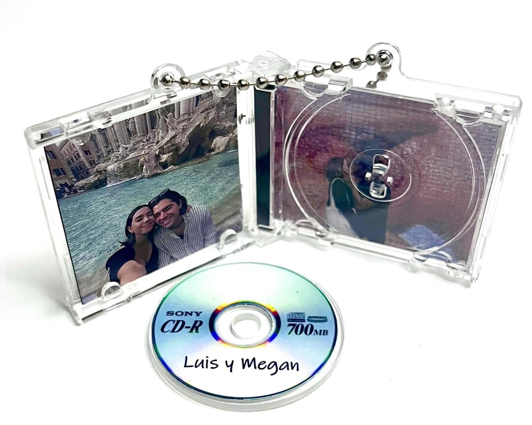 Personalized Mini CD Keychain With Photos and Special Song - Unique ...
