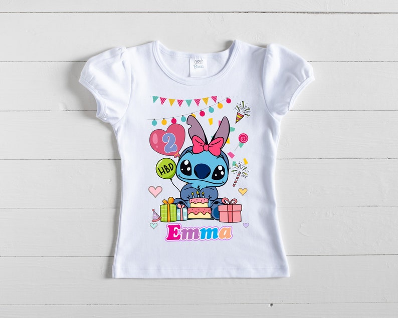 Stitch Birthday Shirt, Family Stitch Birthday Party Shirt, Birthday ...