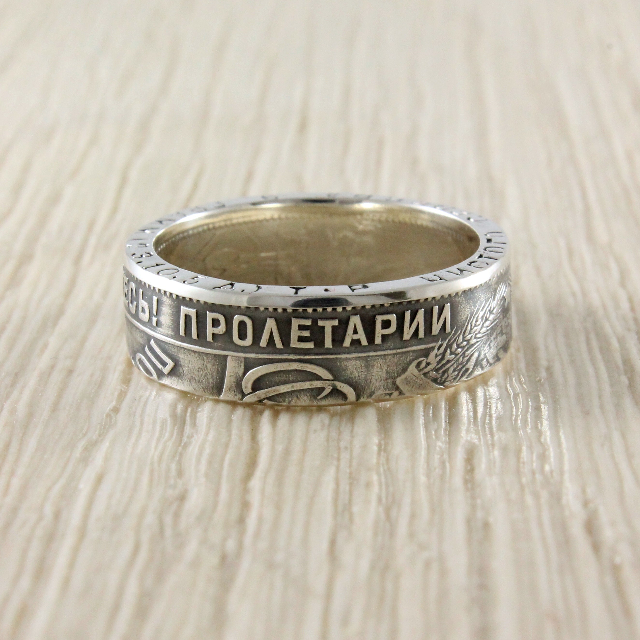 Coin Ring USSR 1920s High Quality Silver | Etsy
