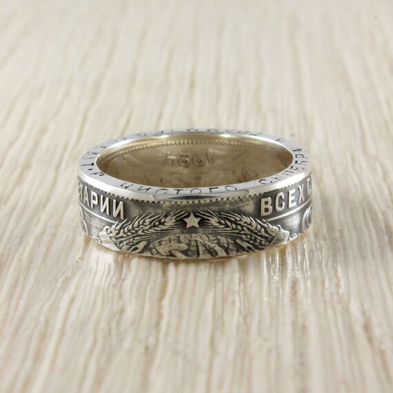 Coin Ring USSR 1920s High Quality Silver | Etsy