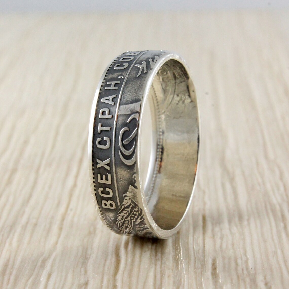 Coin Ring USSR 1920s High Quality Silver | Etsy