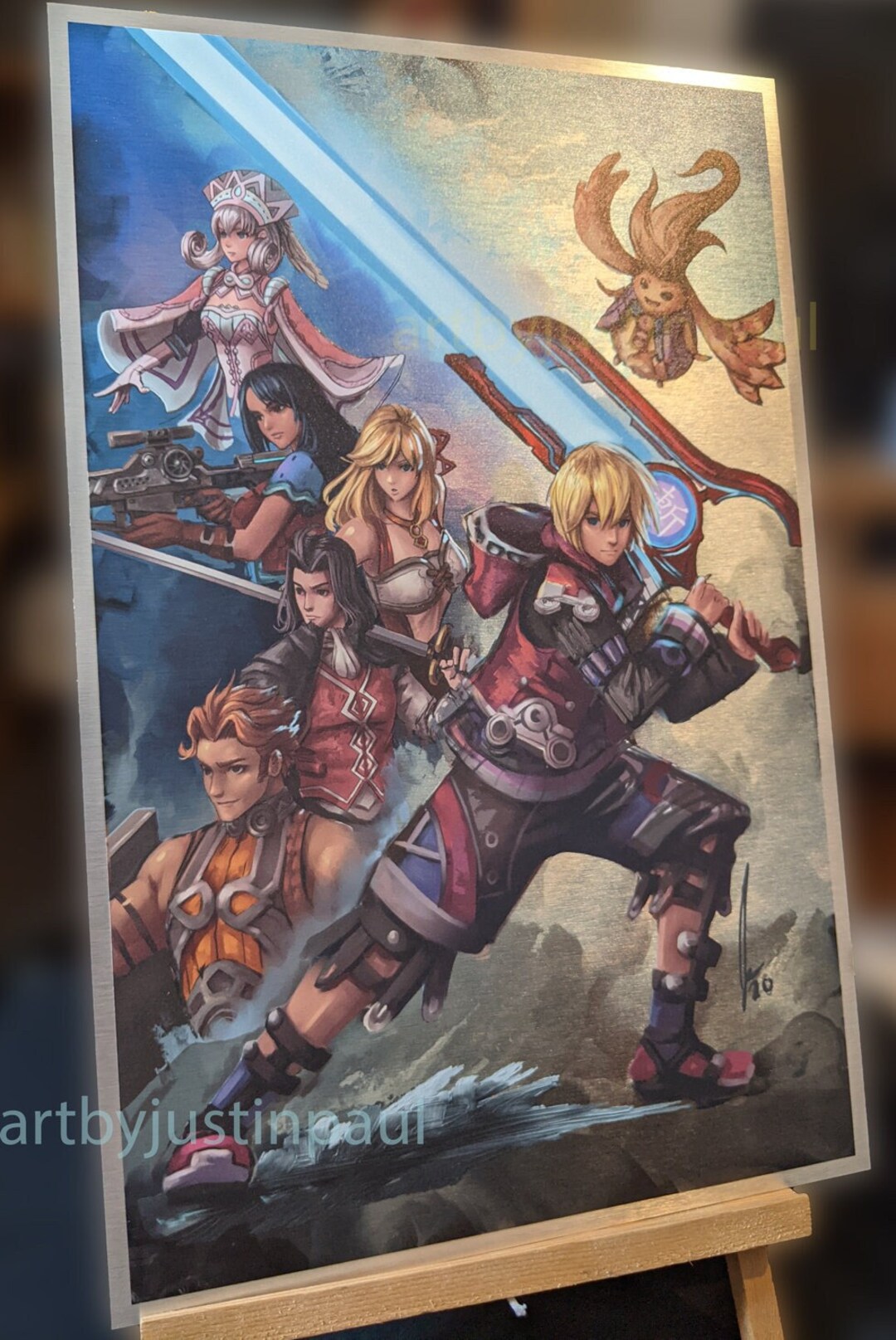 Metal Art Print - Xenoblade Chronicles **see Description for Details ...