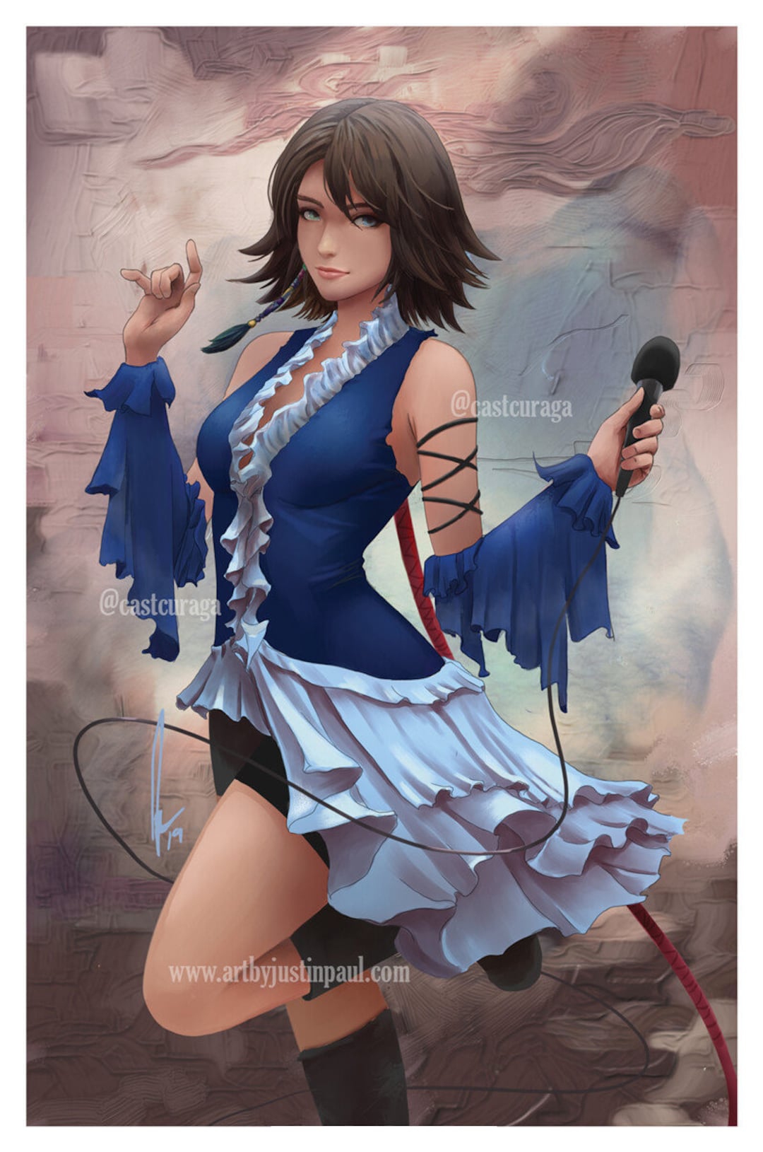 12x18 Print Songstress Yuna Final Fantasy X-2 - Etsy Sweden