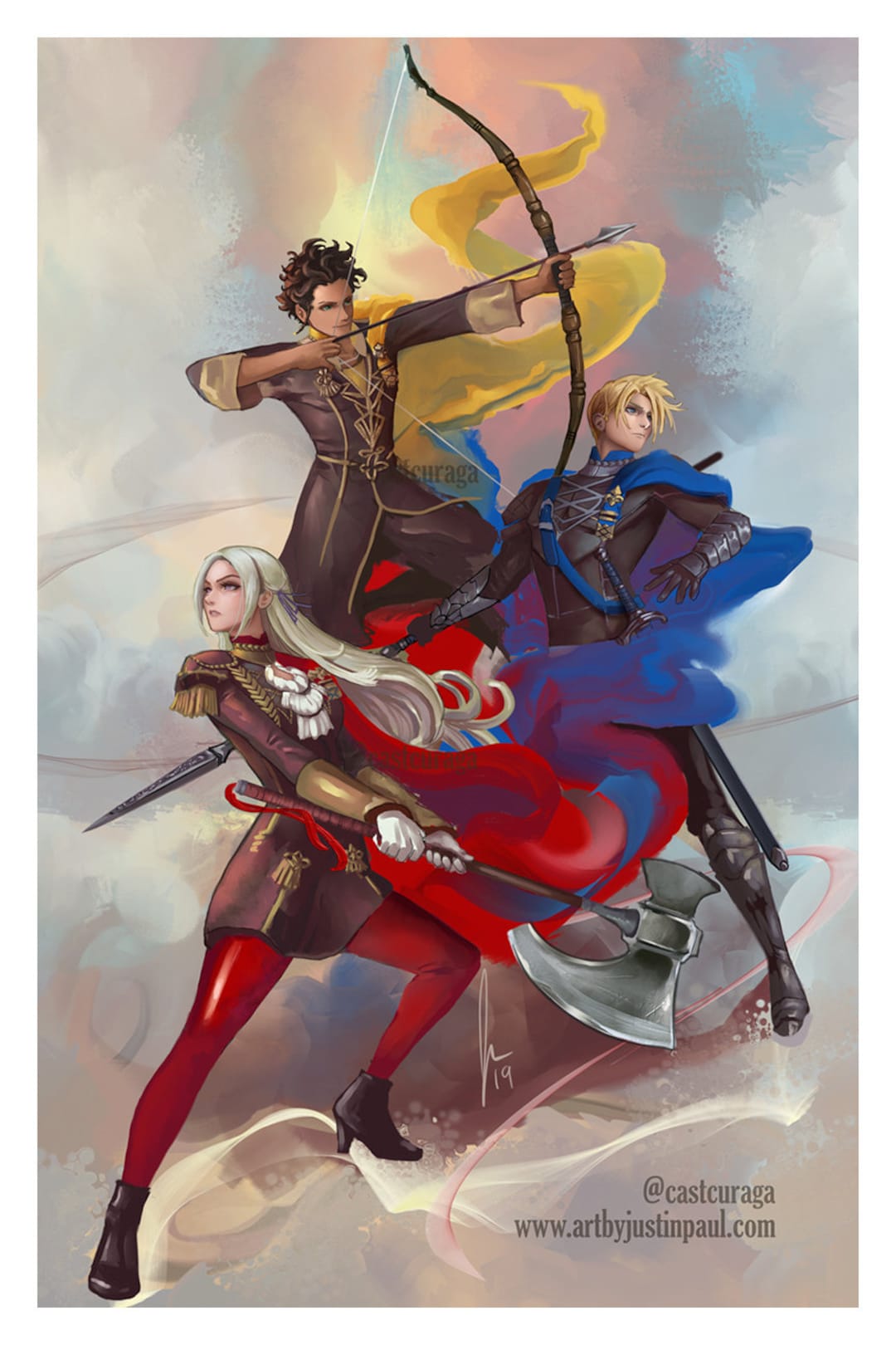 12"x18" Print - Three Houses - Fire Emblem Three Houses - Etsy