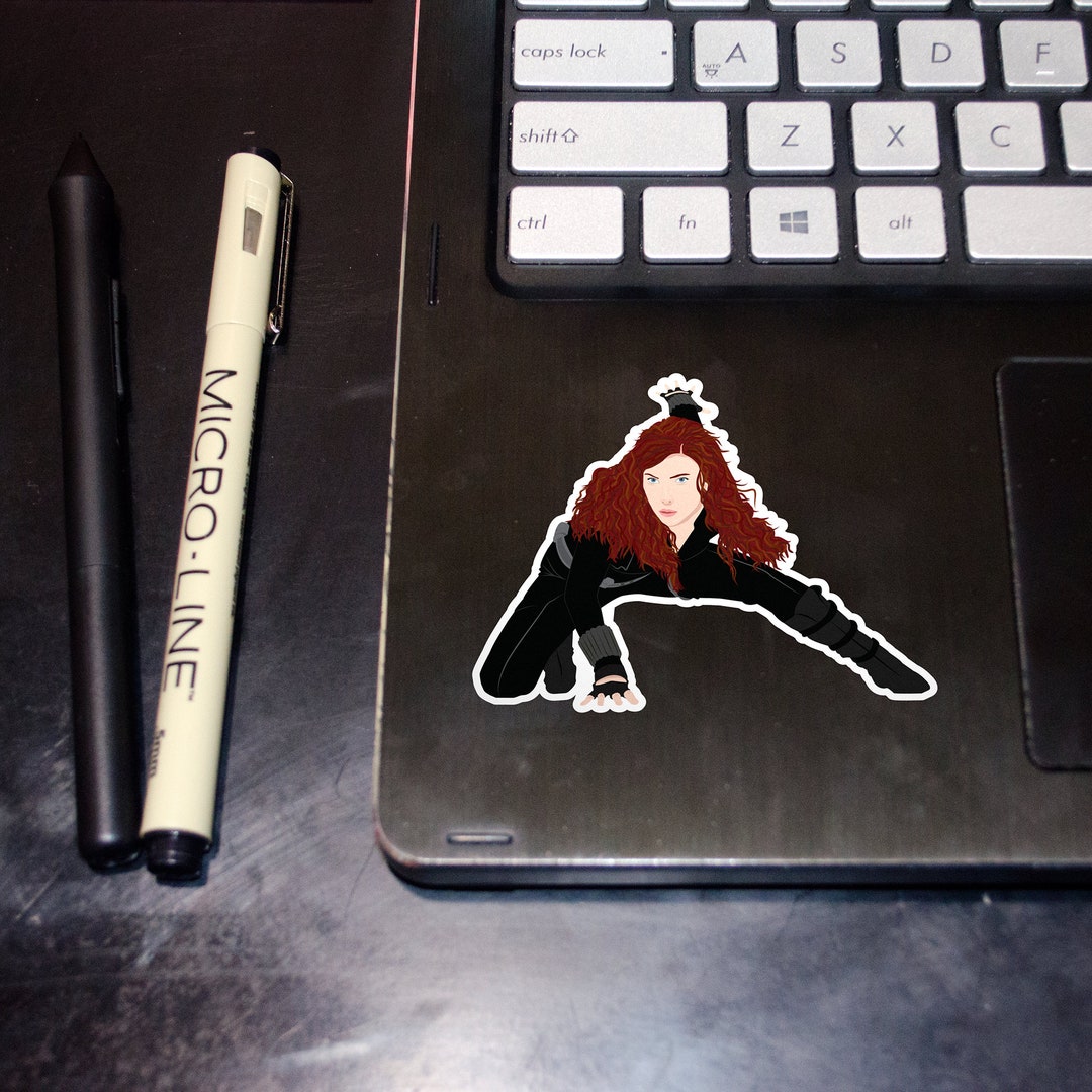 Black Widow WATERPROOF STICKER - Vinyl Die Cut (marvel - Phase 1) - Etsy