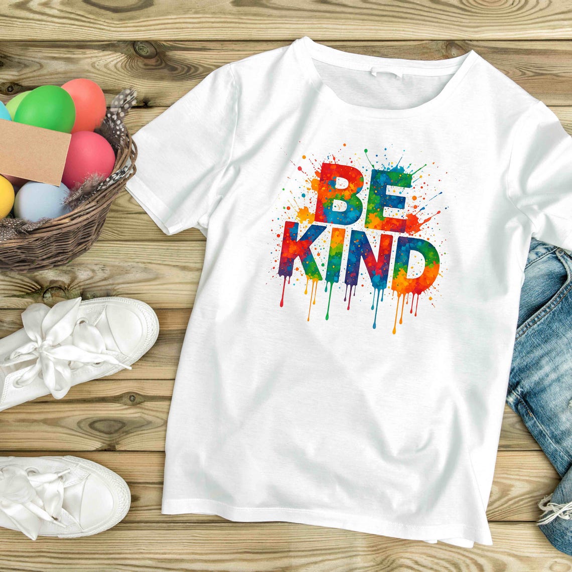 Be Kind Unisex Softstyle T-shirt, PNG DESIGN Kindness Tee, Positive ...