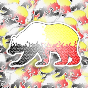 Native American "four Directions" Bear Sticker | Medicine Wheel Sticker ...