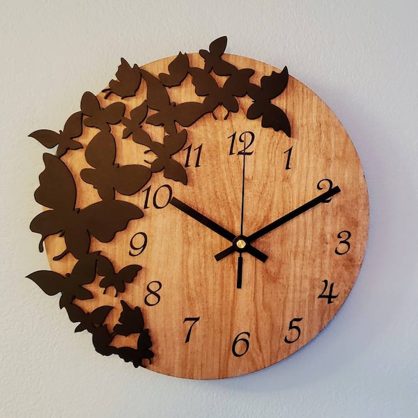 Butterfly Clock - Etsy