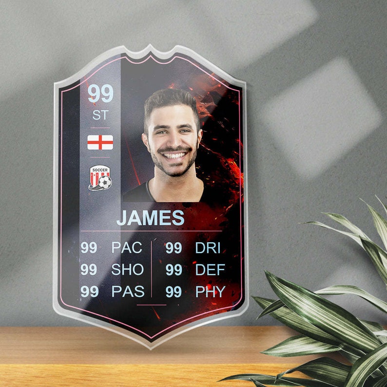 Custom FIFA Card Ultimate Team Card / Personalized Gift Soccer Game ...