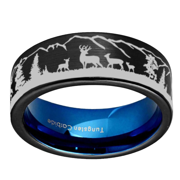 Elk Antler Ring - Etsy