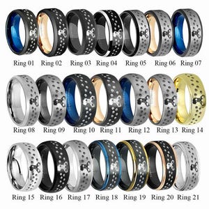 Deer Head Hunting Tungsten Ring, 8mm Black Tungsten Deer Hunting ...