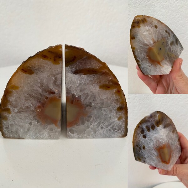Agate Bookends - Etsy