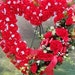 Red Open Heart Cemetery Wreath, Red Roses, Wreath, Sympathy Wreath ...