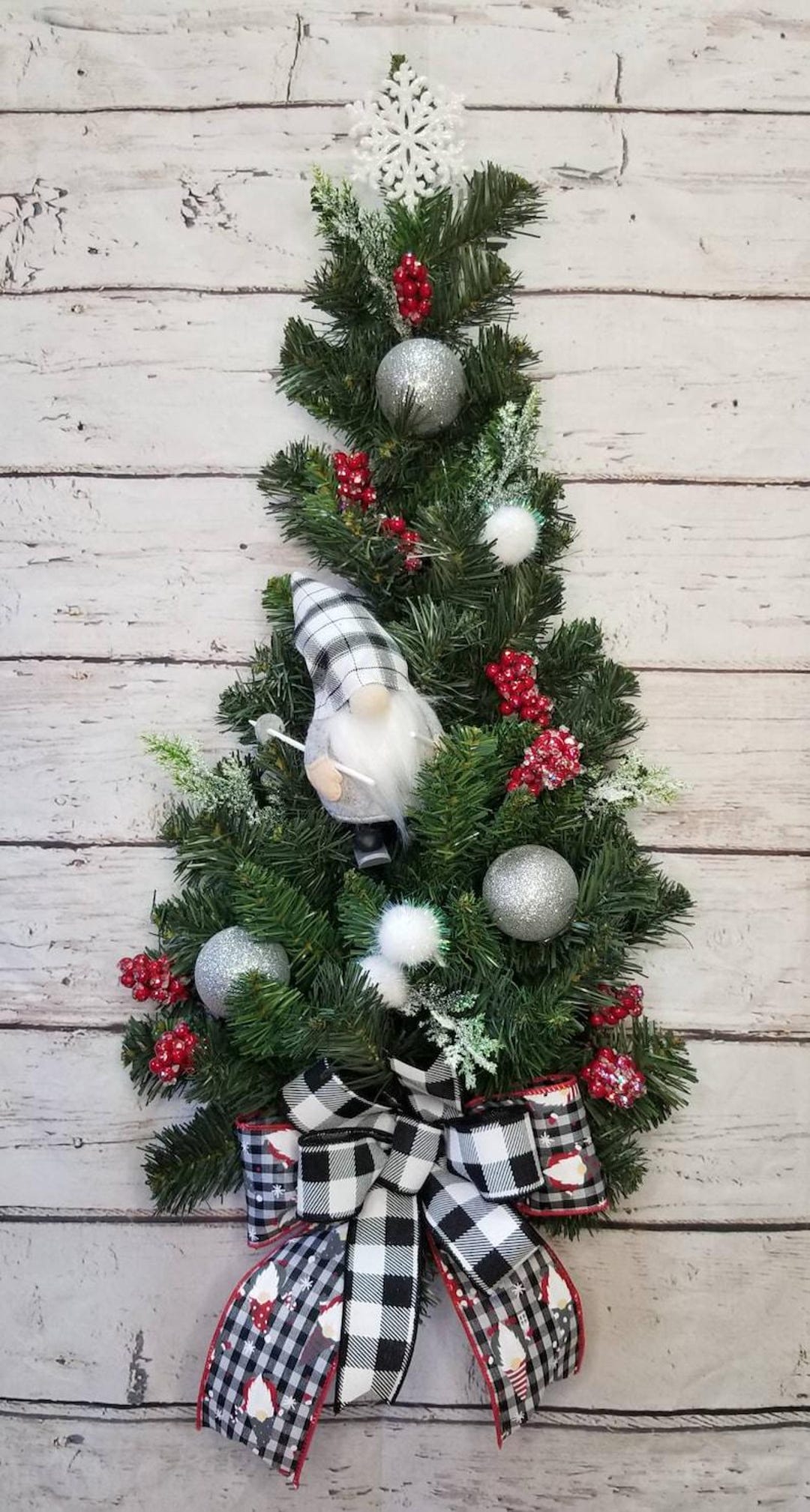 Gnome Christmas Tree, Pine, Cemetery Decoration, Cemetery Flowers ...