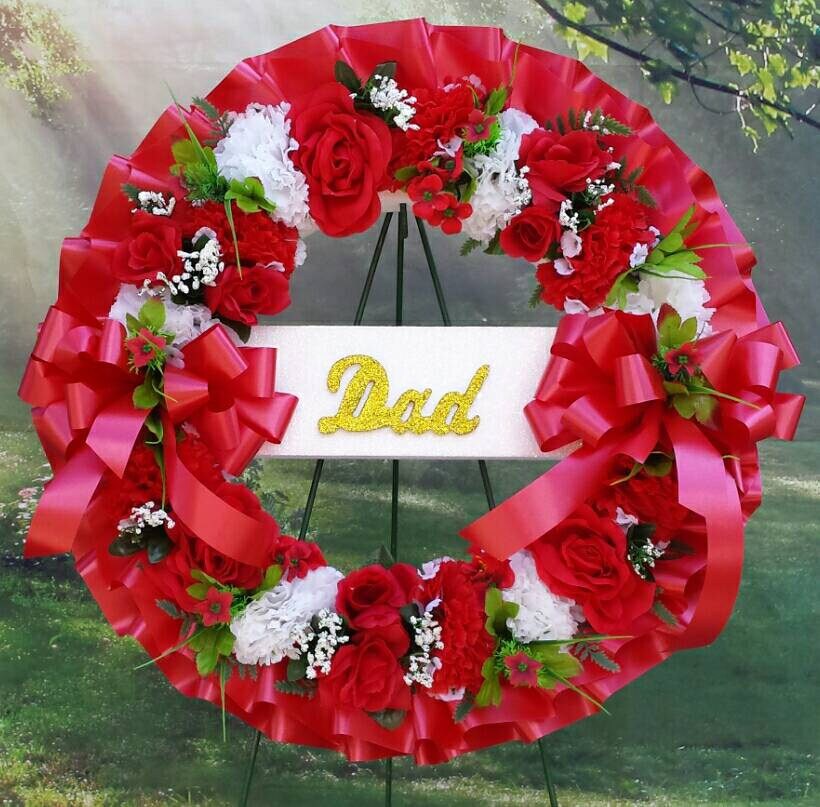 Cemetery Wreath Sympathy Son Dad Brother Uncle | Etsy