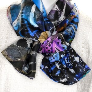 New! Silk Twill Scarf “gaudi Mosaic” - Etsy