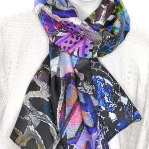 New! Silk Twill Scarf “gaudi Mosaic” - Etsy