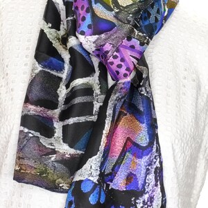 New! Silk Twill Scarf “gaudi Mosaic” - Etsy