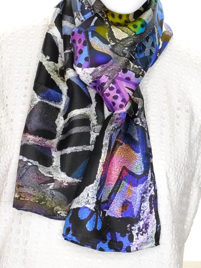 New! Silk Twill Scarf “gaudi Mosaic” - Etsy