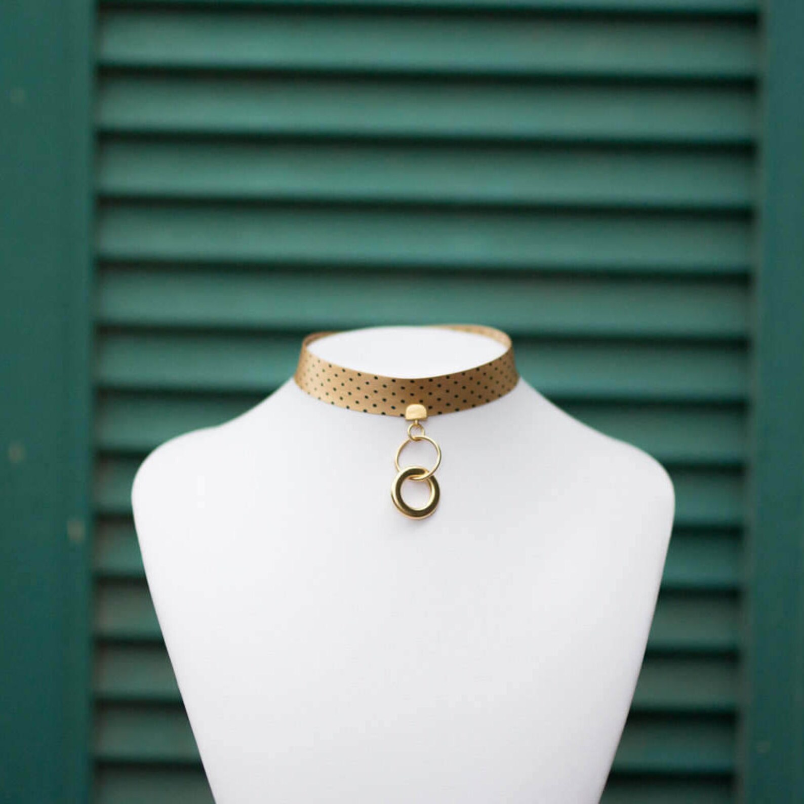 Satin Choker Necklace Fabric Choker Necklace Gold Ring - Etsy