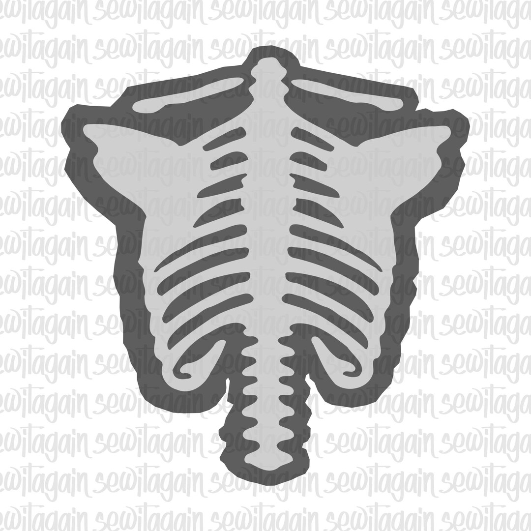 Back Ribs Design Digital Stencil PDF Download Printable at Home Easy ...
