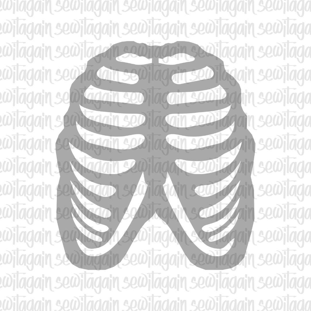 Front Ribs Design Digital Stencil PDF Download Printable at Home Easy ...