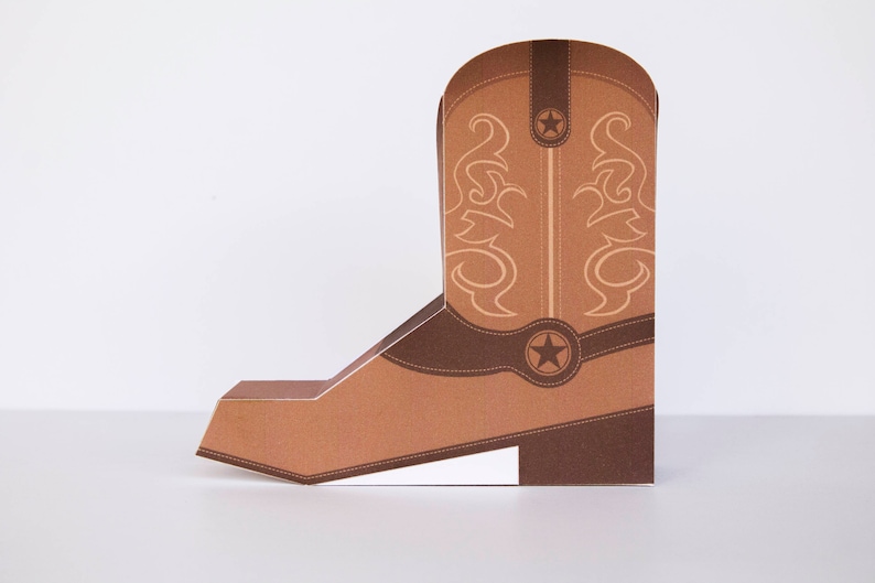 PRINTABLE Cowboy Boot Box kids cowboy birthday cowboy party | Etsy