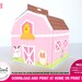 PRINTABLE Barn Favor Box | Barnyard Birthday, Barn Box, Barnyard Party ...