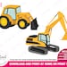 VECTOR Construction Tractor | Tractor, Excavator, Bulldozer, Backhoe ...