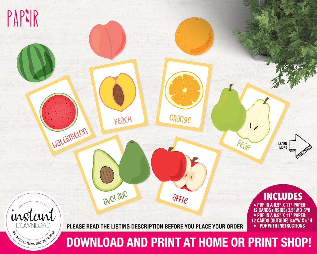 PRINTABLE - Memory Card Game - Baby Learning Toy, Toddler Learning ...