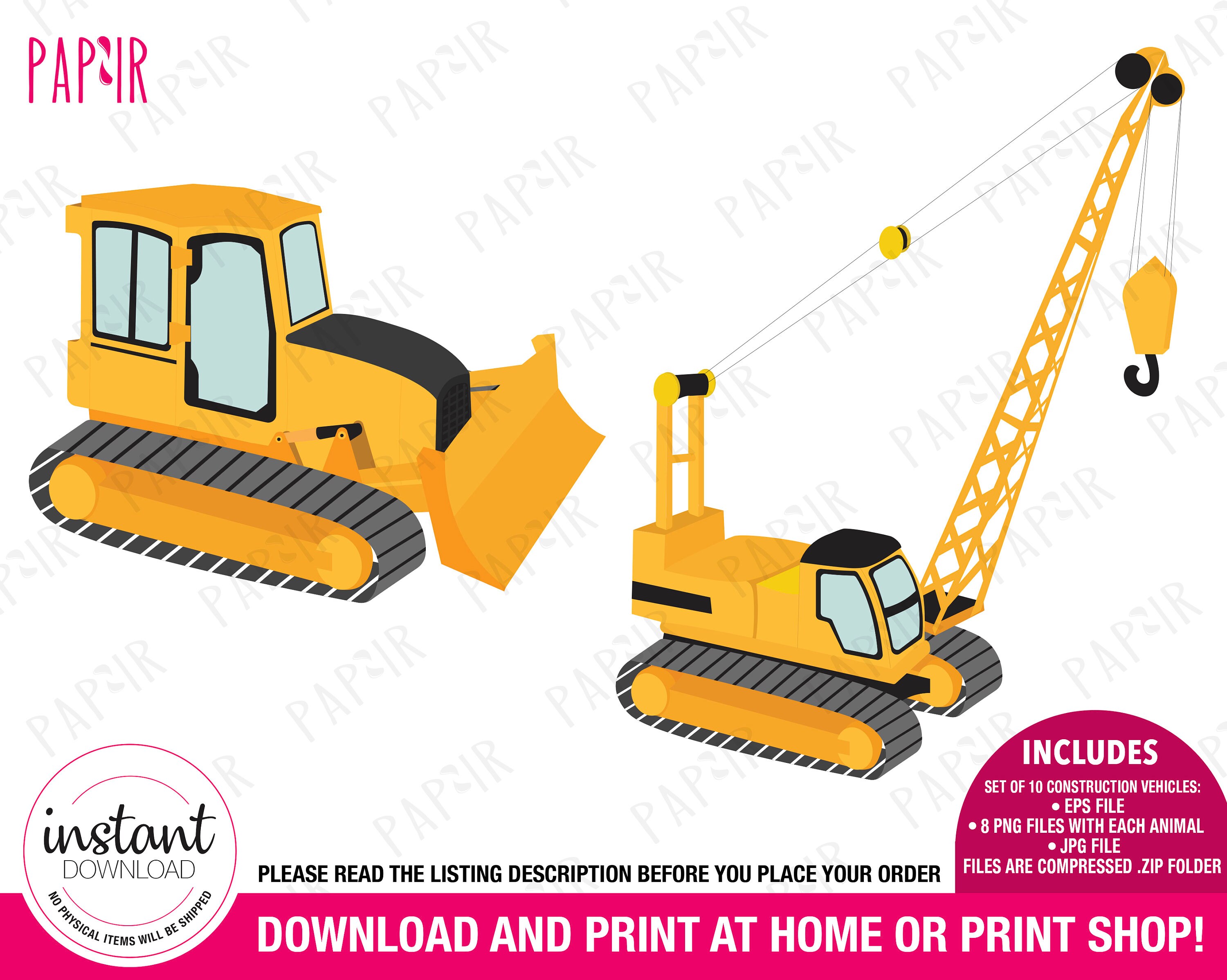 Bulldozer Drawing Side View