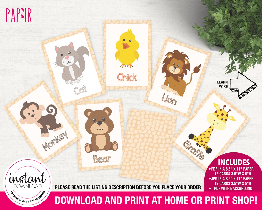PRINTABLE Baby Learning Toy | Memory Card Game, Toddler Learning ...