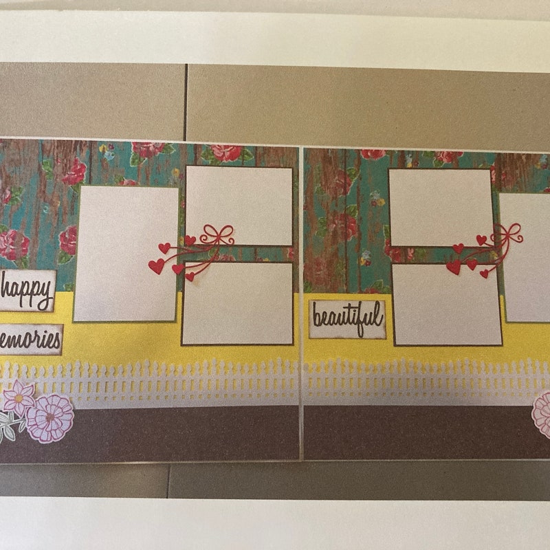 Scrapbook Layout Kits - Etsy