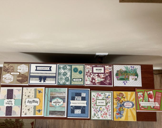 Handmade Cards, Birthday Card Pack Assortment, Greeting Cards - Etsy