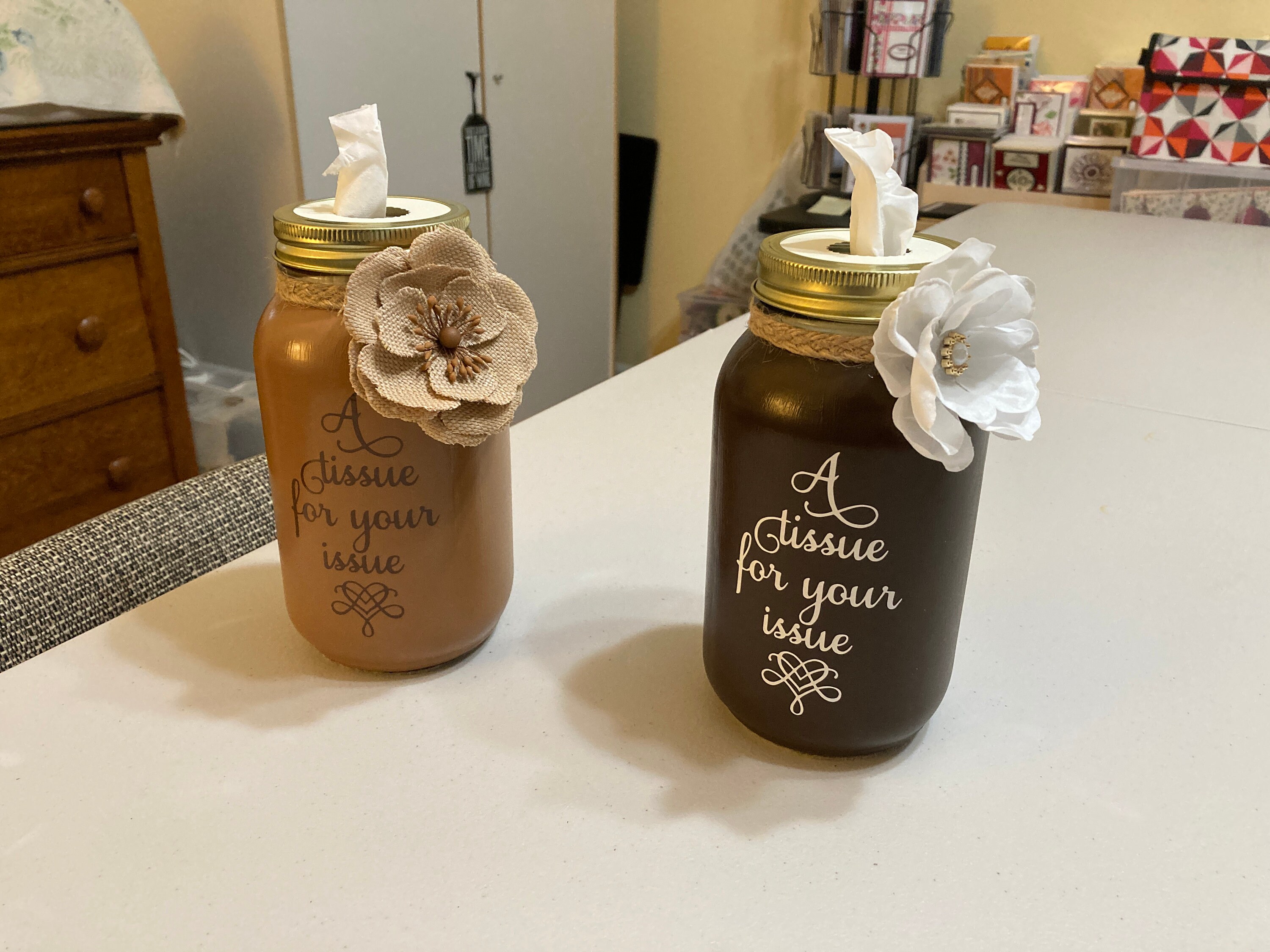 Mason Jar Tissue Holder | Etsy