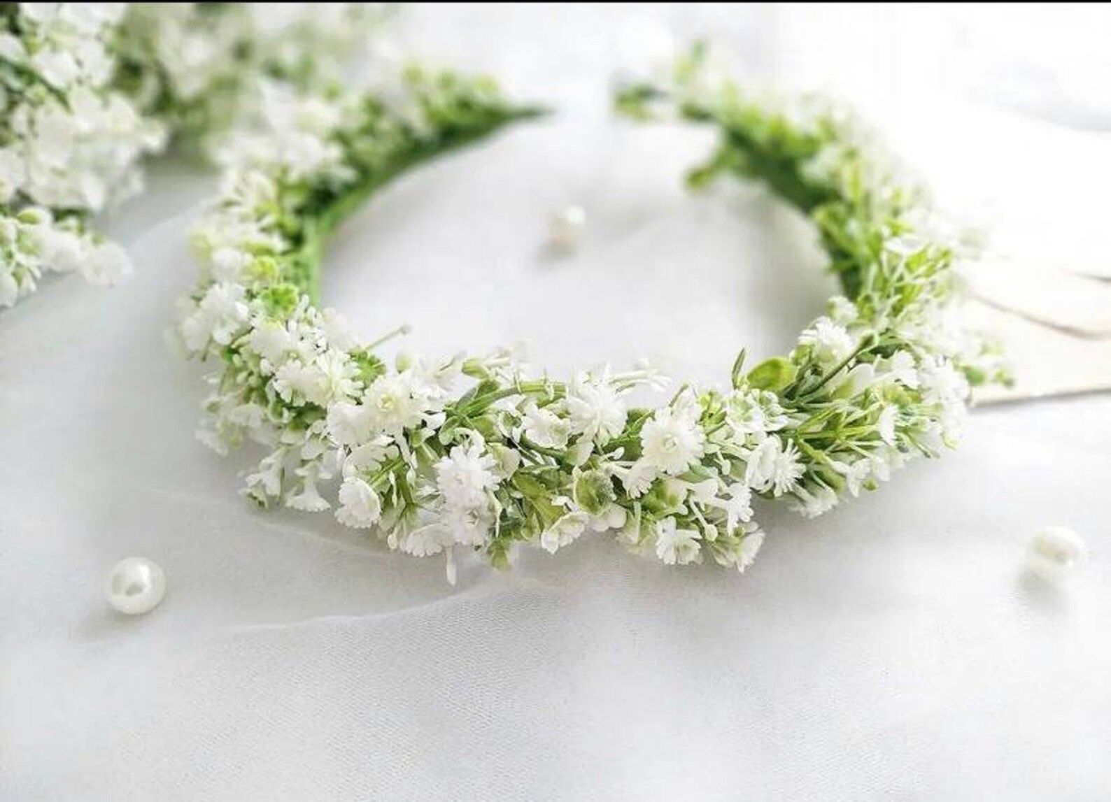 Babys Breath Flower Crown First Communion Crown Dried Babys | Etsy
