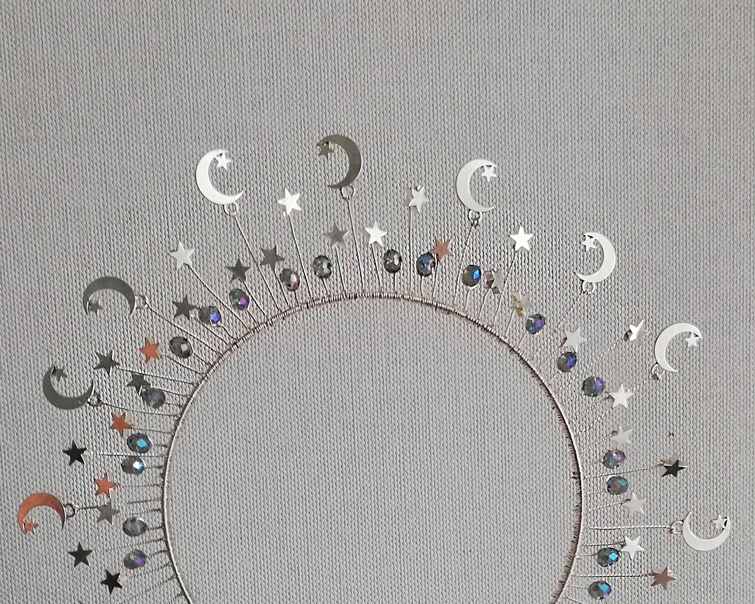 Celestial Headpiece Starry Night Crystal Headpiece Celestial Wedding ...
