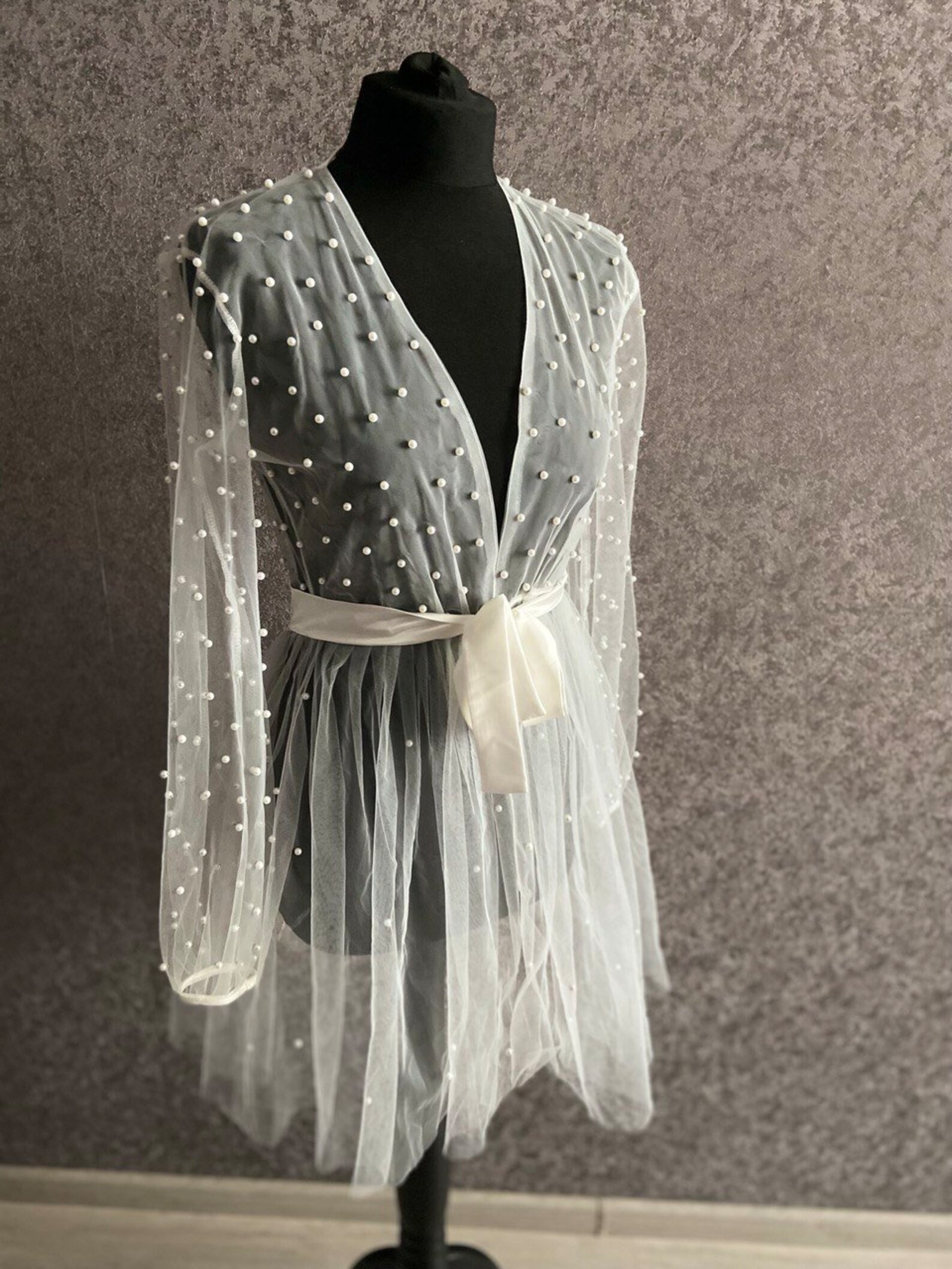 Pearl Bridal Robe Bridesmaid Robe Bridal Shower Robe Wedding - Etsy