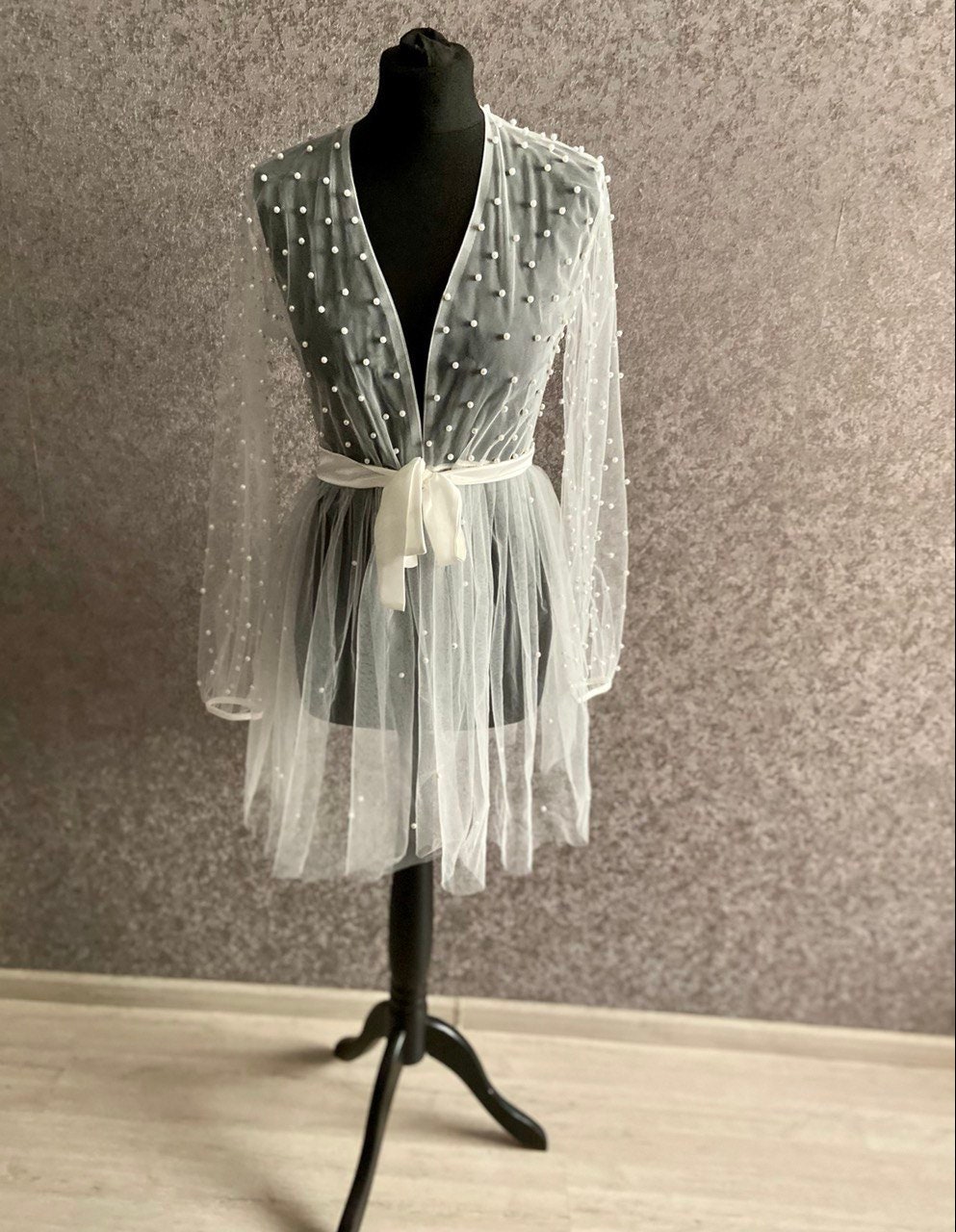 Pearl Bridal Robe Bridesmaid Robe Bridal Shower Robe Wedding - Etsy