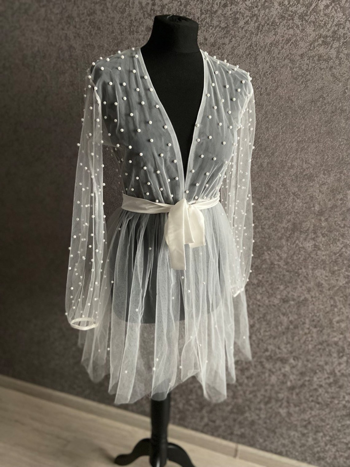 Pearl Bridal Robe Bridesmaid Robe Bridal Shower Robe Wedding - Etsy