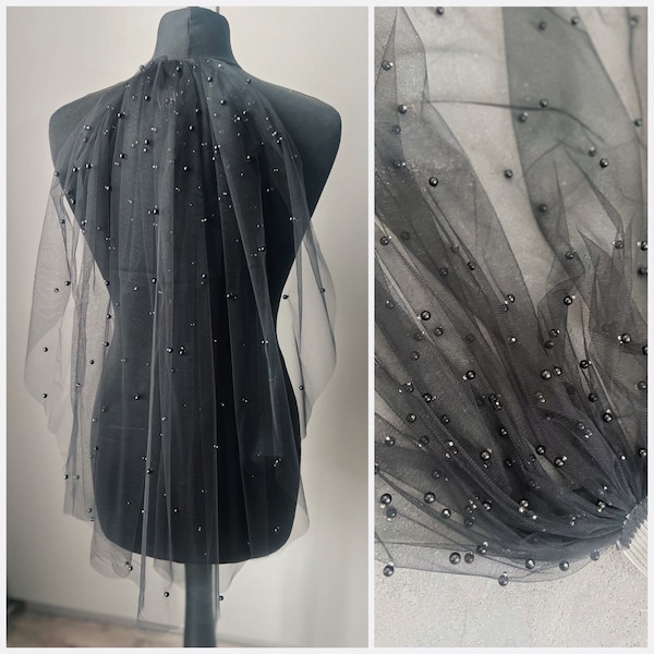 Sheer Veil With Pearls - Etsy