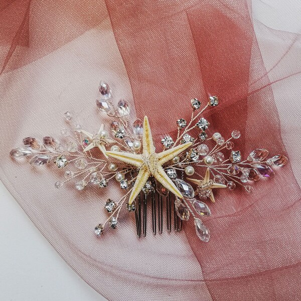 Starfish Hair Comb - Etsy