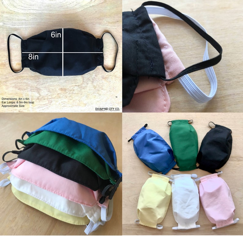 Adult Face Mask Ships Fast Reusable More Colors - Etsy